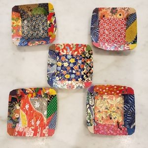 Handmade | Art | Set Of 5 Traditional Japanese Paper Mache Bowls | Poshmark